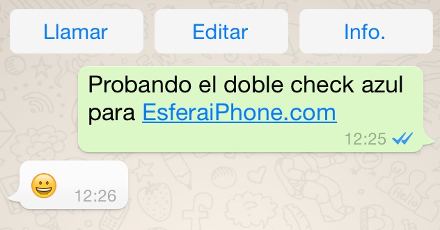 #WhatsApp intoduce la notificación de mensaje leído con el doble check azul