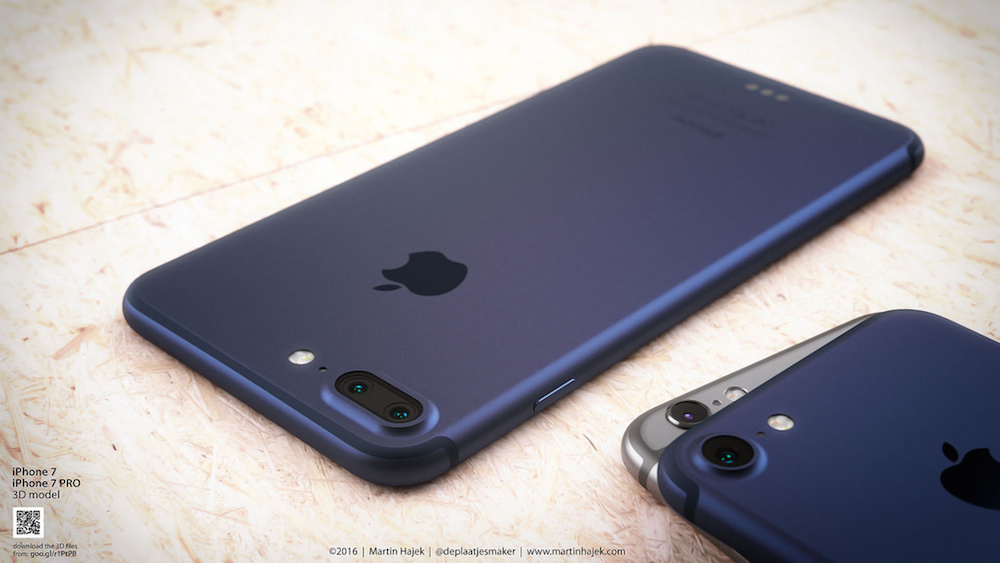 Así podría ser el iPhone 7 en color azul "Deep Blue"
